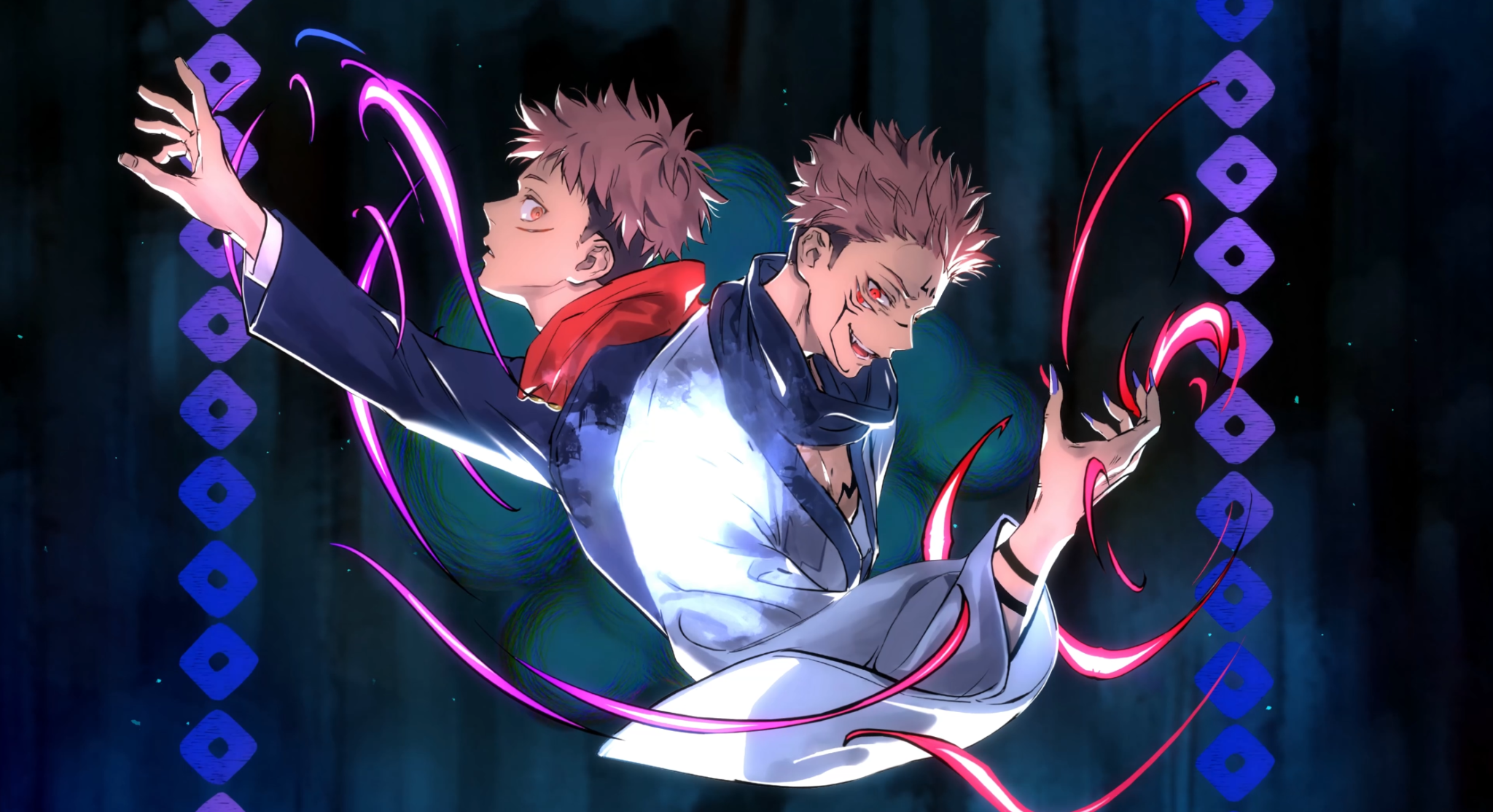 Sukuna and Yuji Jujutsu Kaisen Beautiful 4K live wallpaper