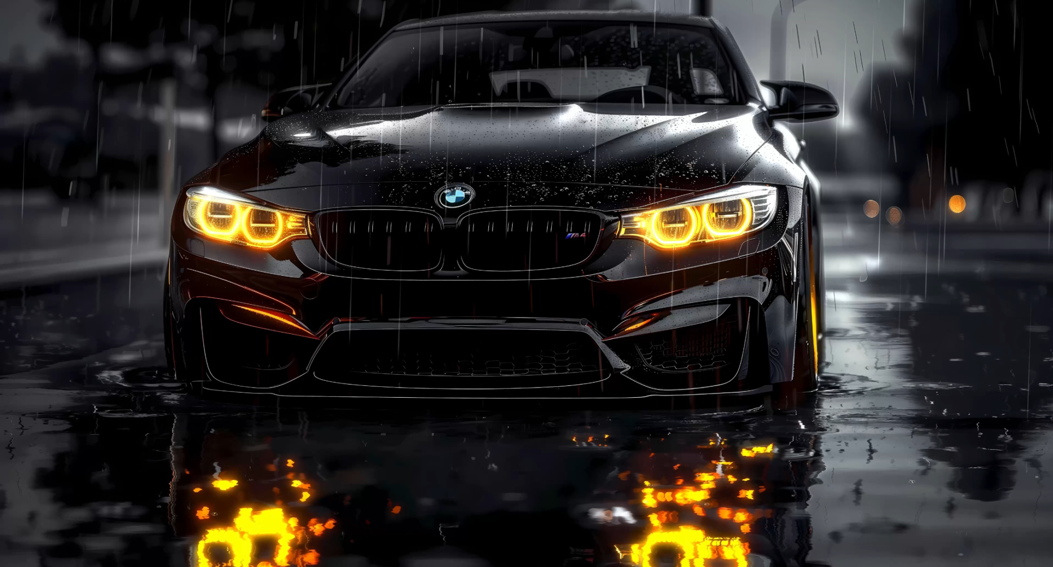 Shadow BMW Rain Beautiful 4K Live Wallpaper