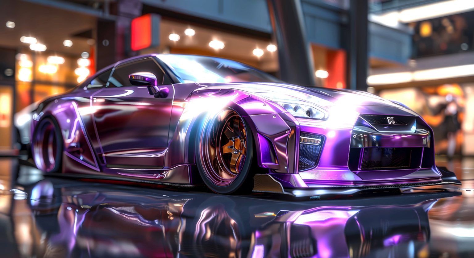Neon Drift GTR Beautiful 4K Live Wallpaper