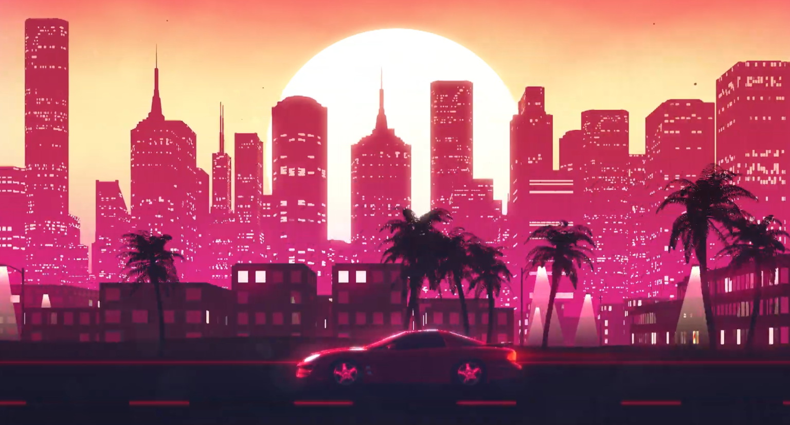Neon Highway Beautiful 4K Live Wallpaper