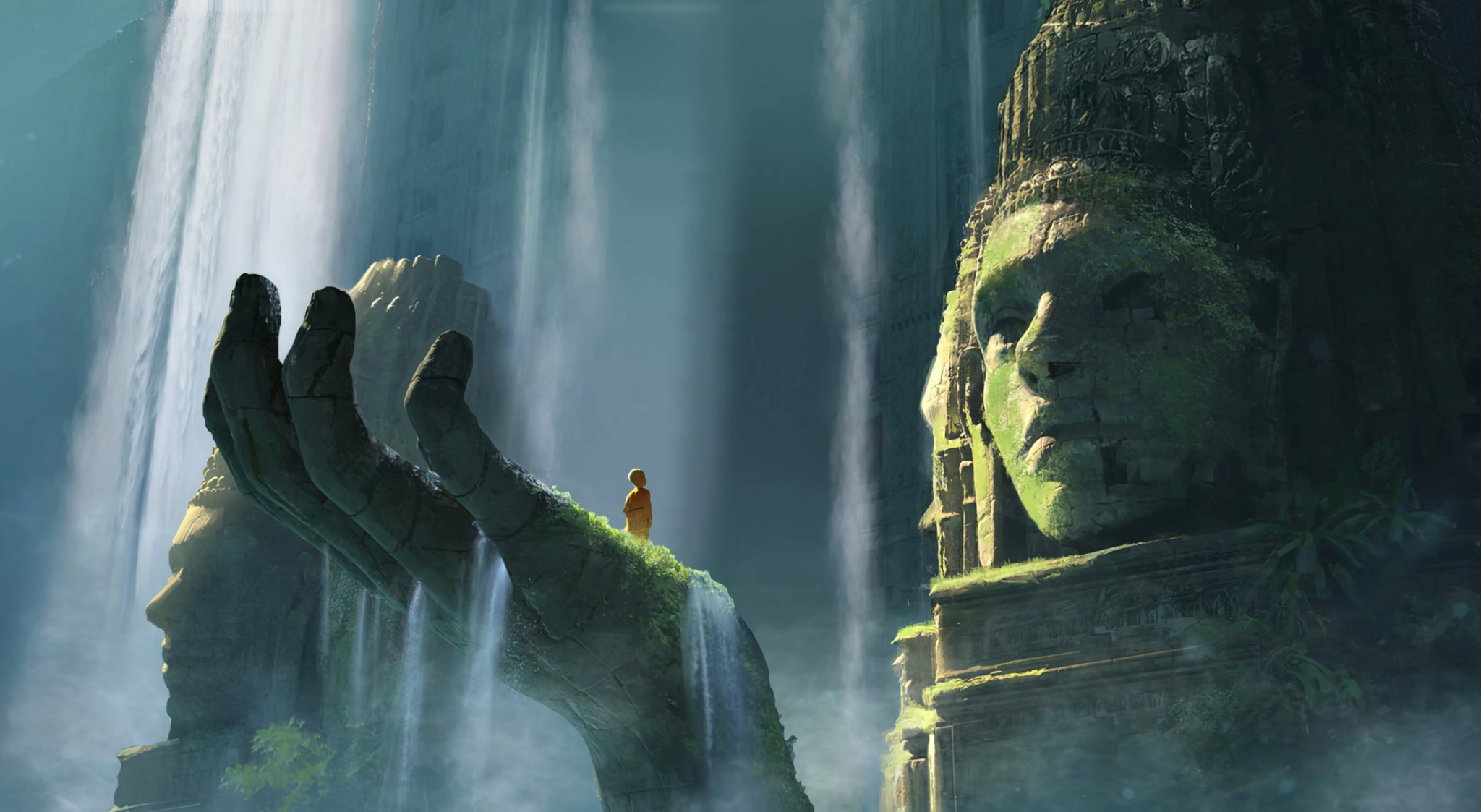 Echoes of the Ancient Falls Beautiful 4K Live Wallpaper