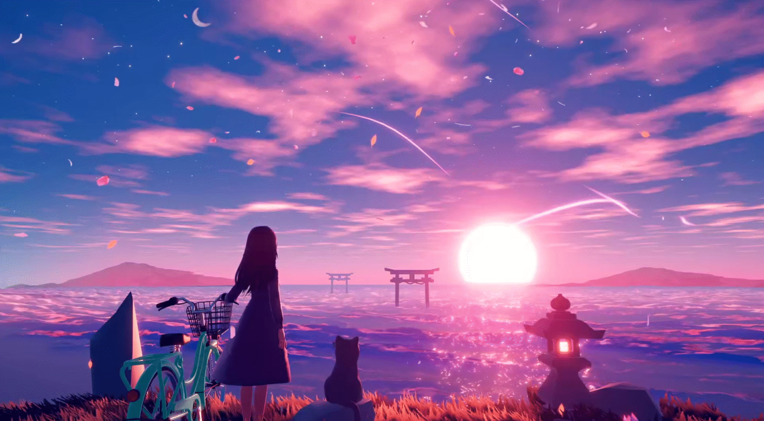 Violet Dusk Evening – Beautiful 4K Live Wallpaper - Livewallpaper For You